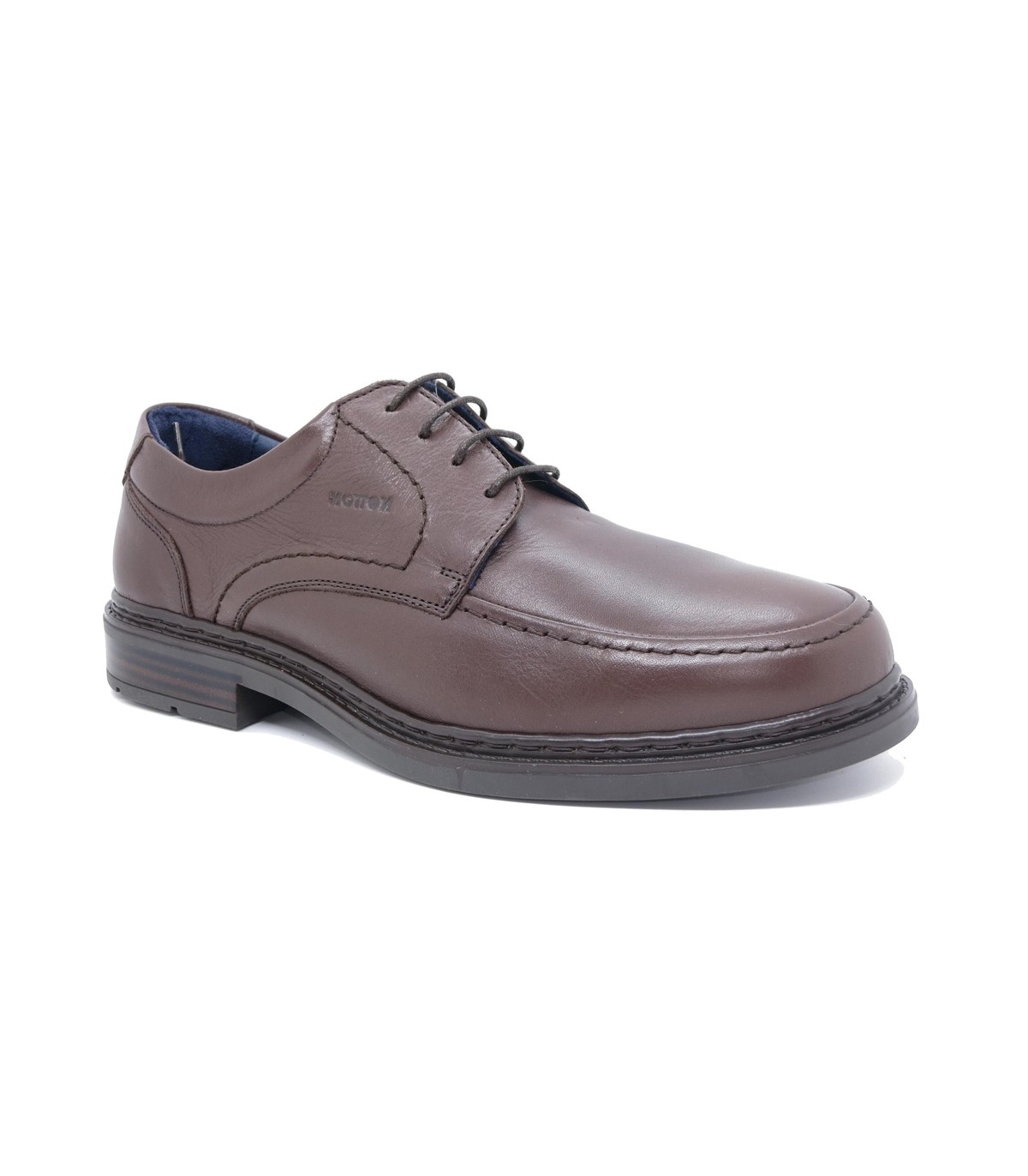 Zapato para hombre en piel marrón Notton 0204